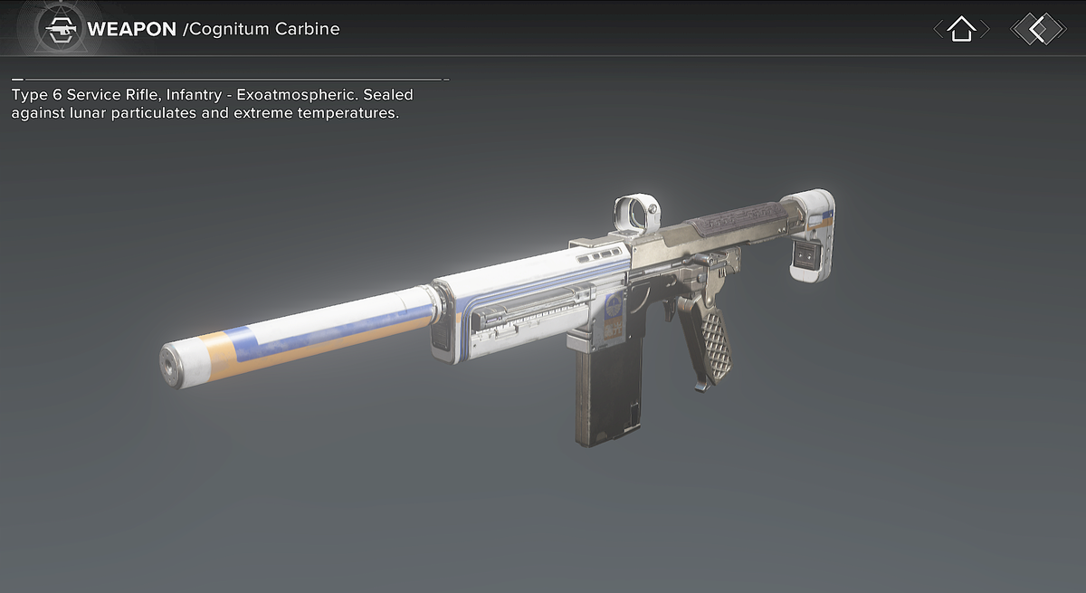 Cognitum Carbine/Rising - Destinypedia, the Destiny wiki