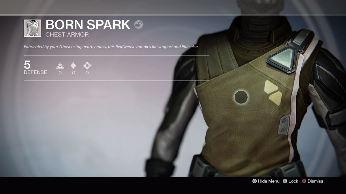 Born Spark (chest armor) - Destinypedia, the Destiny wiki