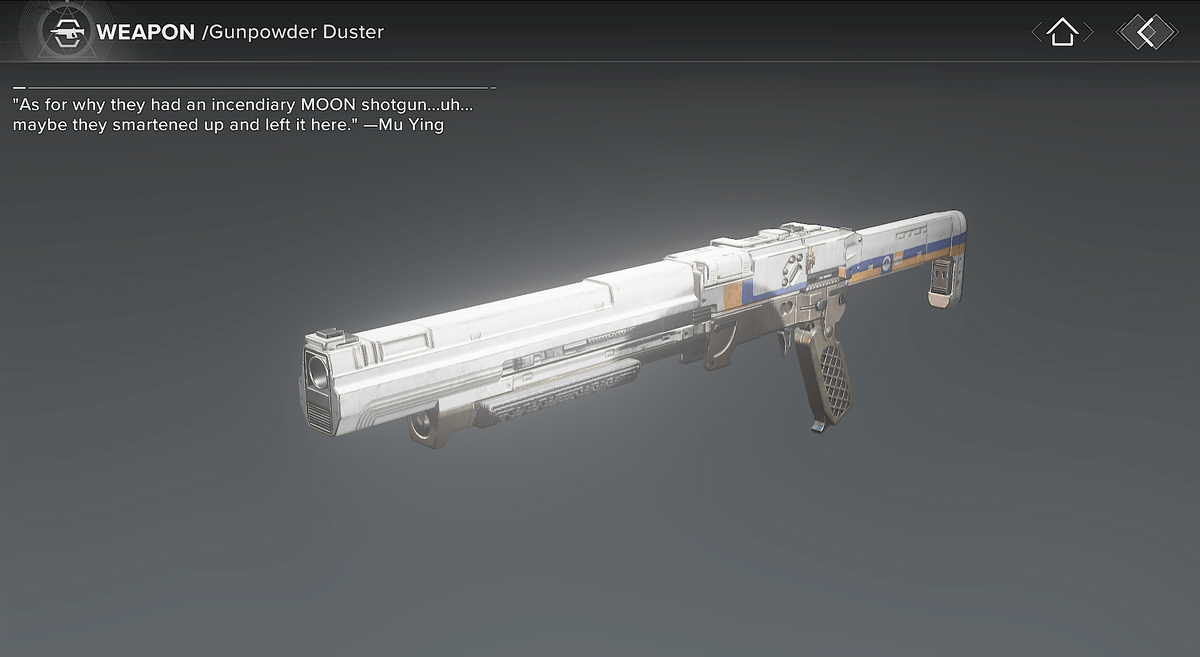 Gunpowder Duster/Rising - Destinypedia, the Destiny wiki