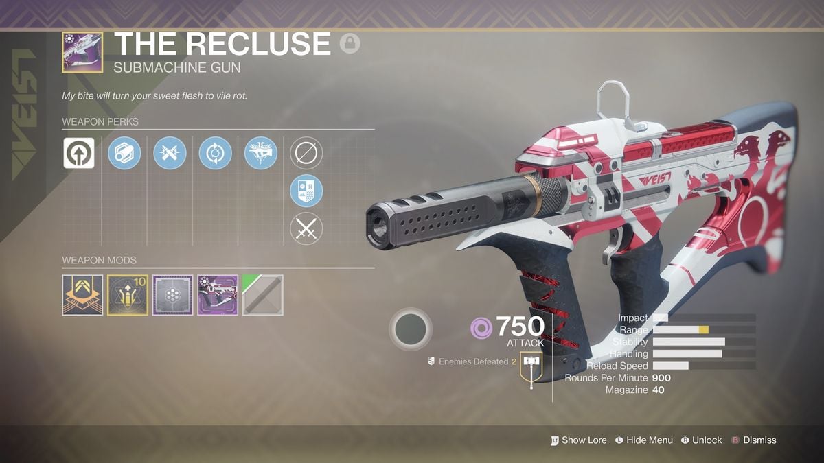 The Recluse - Destinypedia, the Destiny wiki