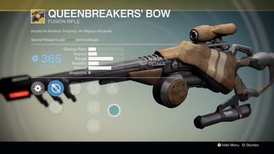 Queenbreakers' Bow - Destinypedia, the Destiny wiki